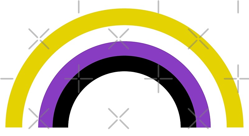 "Non-Binary Rainbow Flag" by elishamarie28 | Redbubble