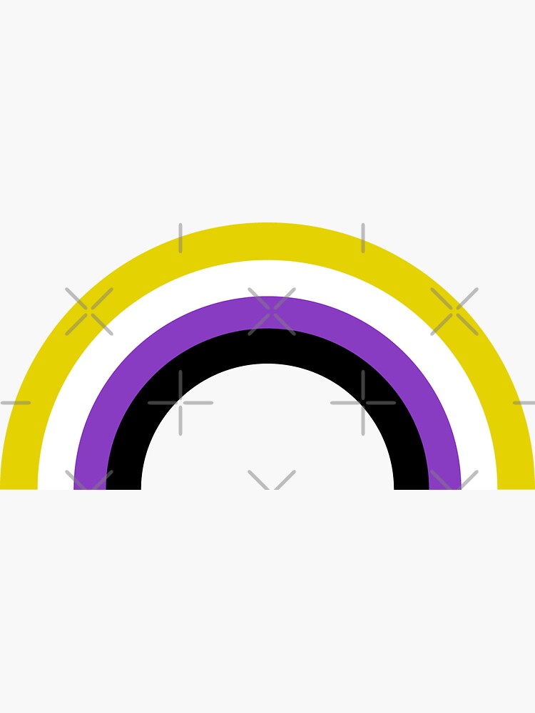 "Non-Binary Rainbow Flag" Sticker for Sale by elishamarie28 | Redbubble