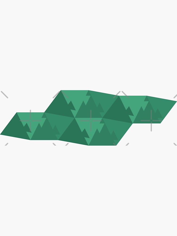 "Jigsaw Puzzle Triangles Pattern – Green" Sticker for Sale by ...