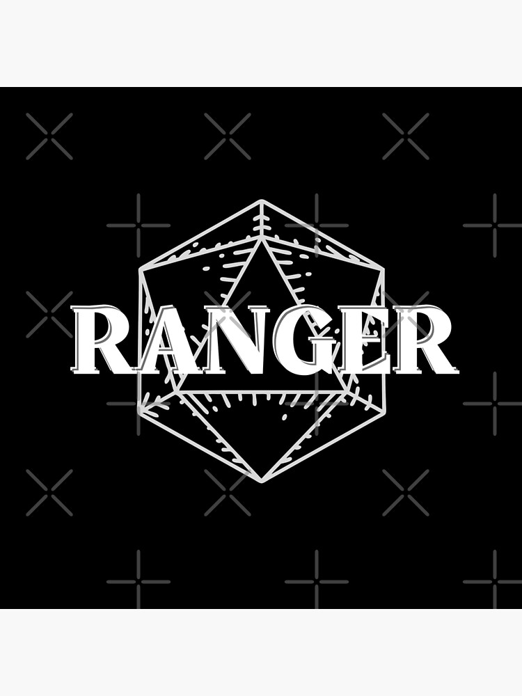 "Dnd Ranger Class Symbol D20 Print" Floor Pillow for Sale by ...