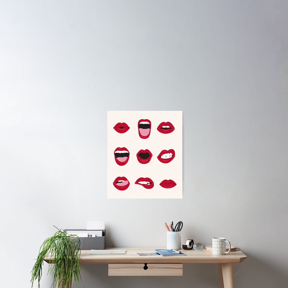"Lips" Poster by jamiemaher15 | Redbubble