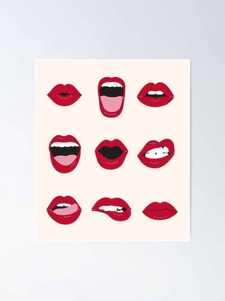 "Lips" Poster for Sale by jamiemaher15 | Redbubble