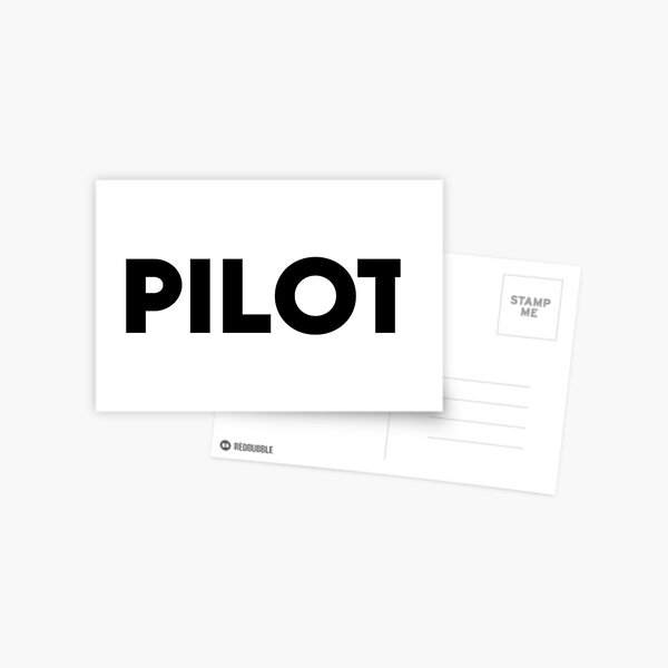 "Pilot cut out Crew Gear" Postcard for Sale by VFRZone | Redbubble