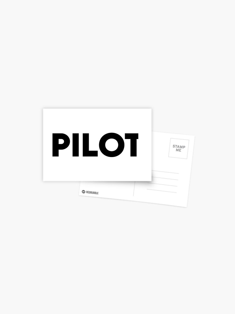 "Pilot cut out Crew Gear" Postcard for Sale by VFRZone | Redbubble
