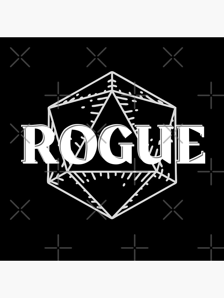 "Dnd Rogue Class Symbol D20 Print" Poster for Sale by ToplineDesigns ...