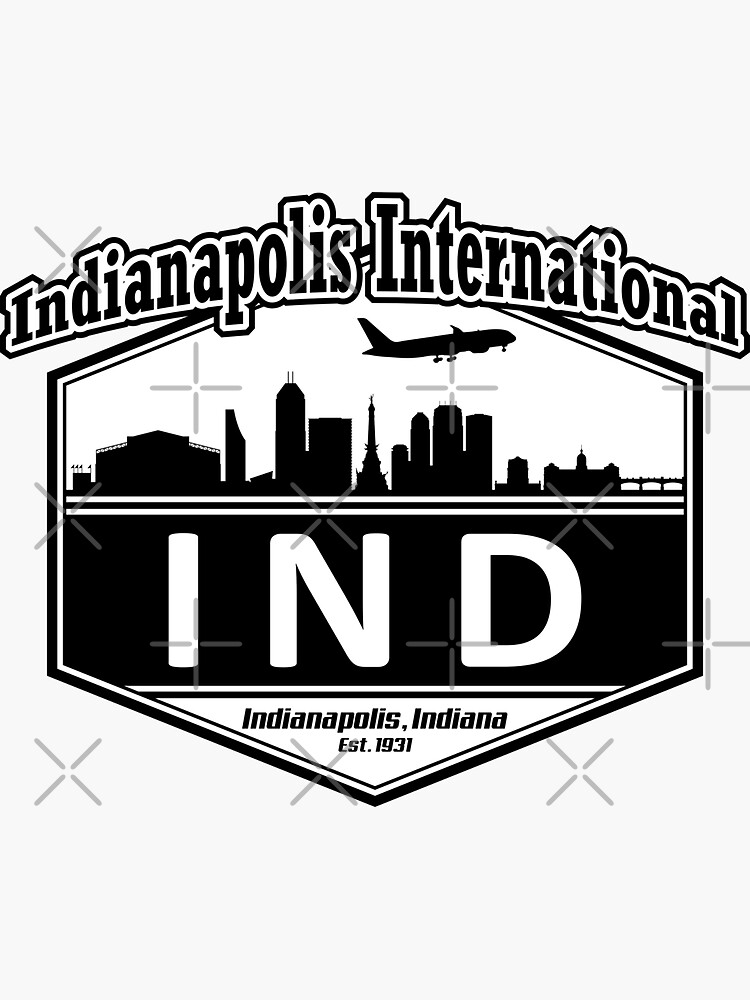 "Indianapolis International Airport Code" Sticker for Sale by Tundra300 ...