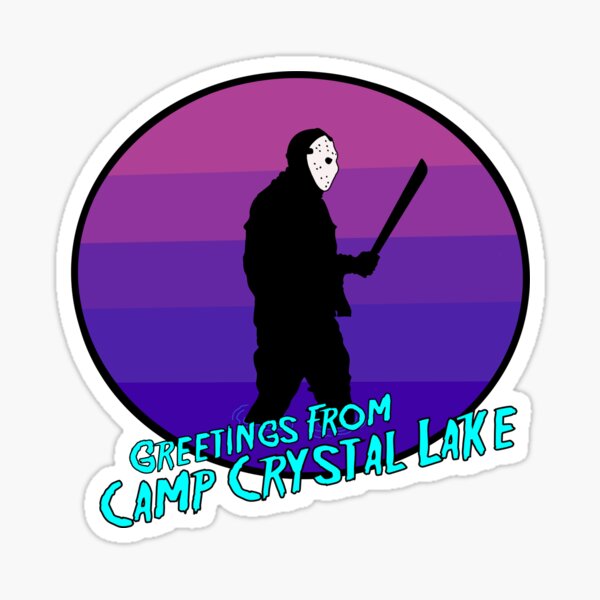 "Camp Crystal Lake" Sticker for Sale by MrPrestige | Redbubble