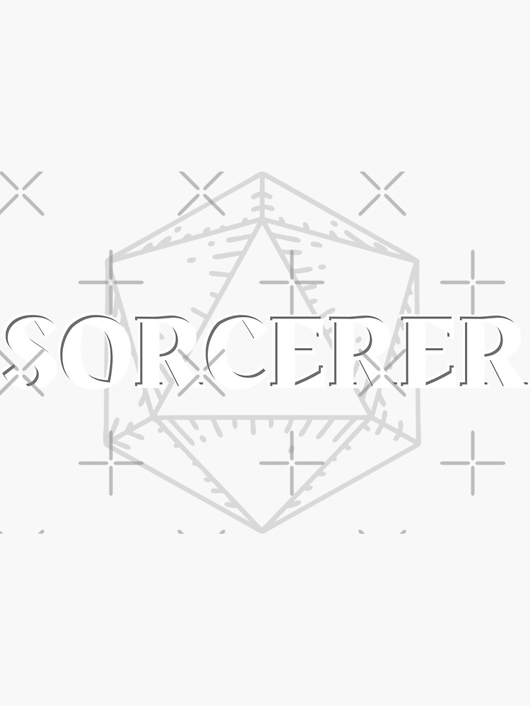 "Dnd Sorcerer Class Symbol D20 Print" Sticker for Sale by ...
