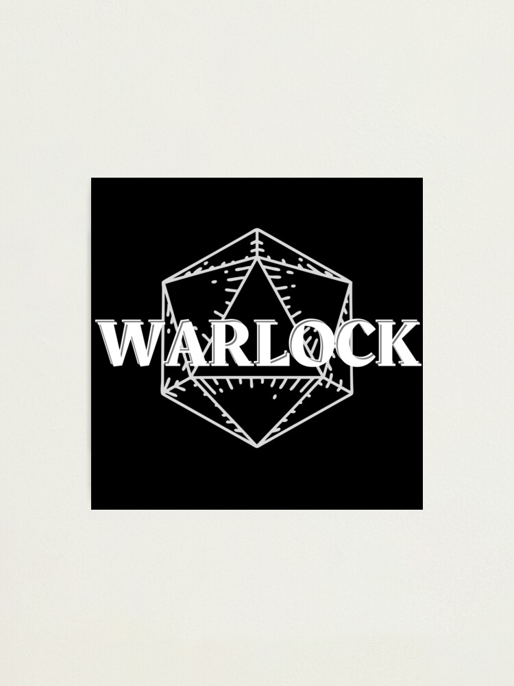 Lámina fotográfica «Dnd Warlock Class Symbol D20 Imprimir» de ...