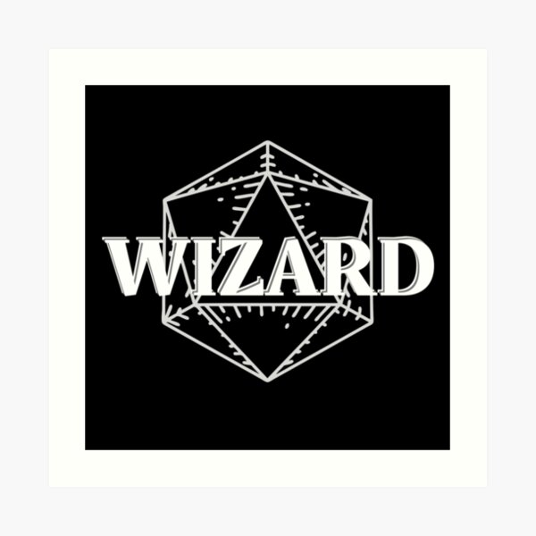 Lámina artística «Dnd Wizard Clase Símbolo D20 Imprimir» de ...
