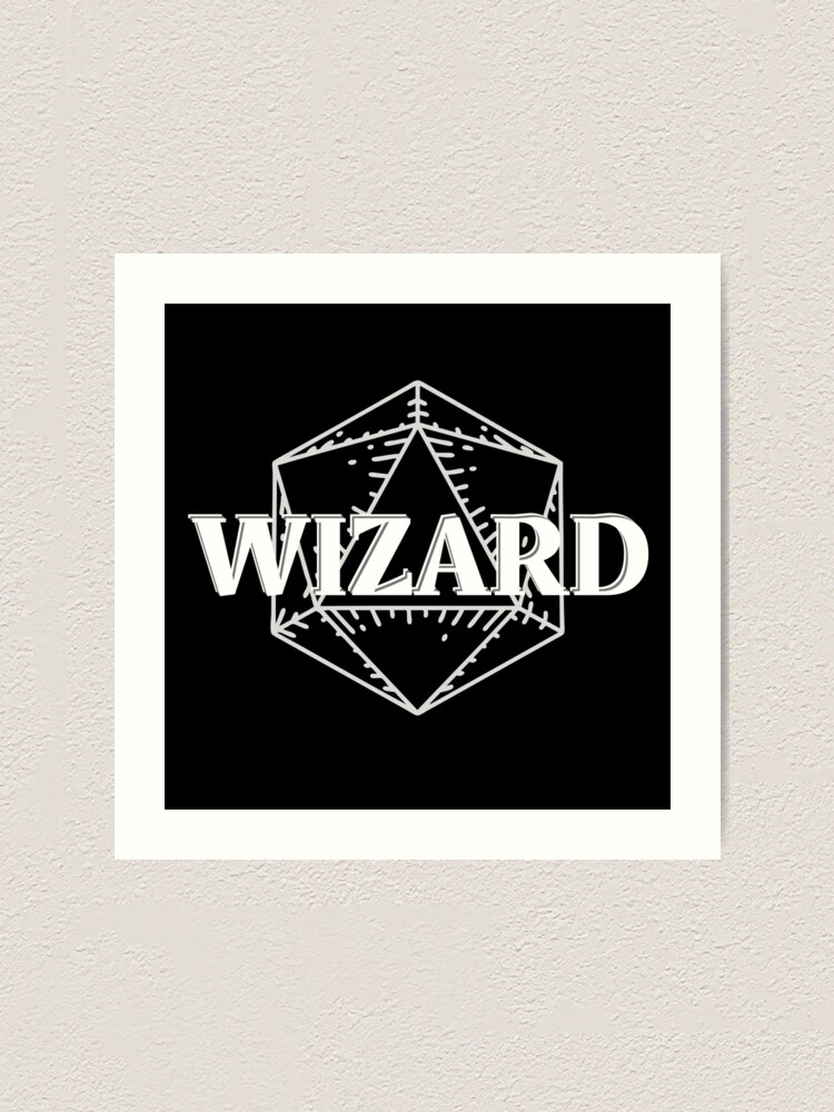 Lámina artística «Dnd Wizard Clase Símbolo D20 Imprimir» de ...