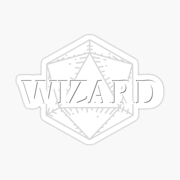 Pegatina «Dnd Wizard Clase Símbolo D20 Imprimir» de ToplineDesigns ...