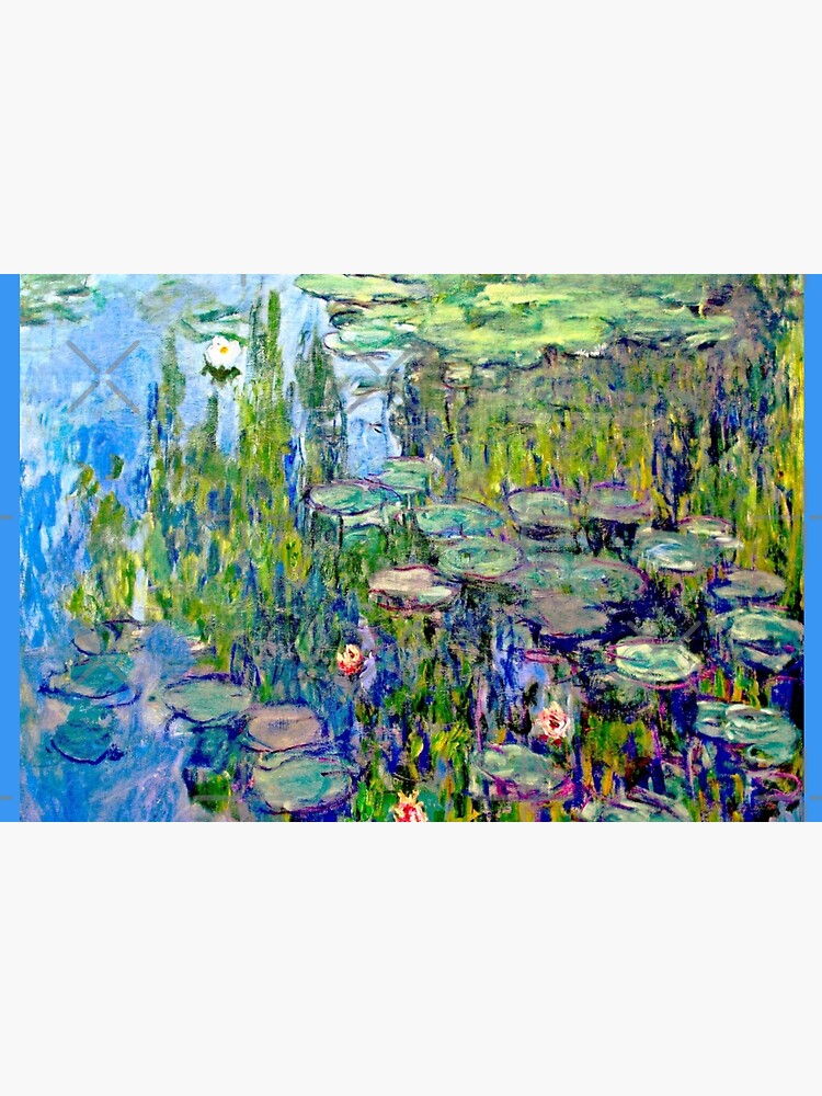 "Claude Monet | Blue Water Lilies - Les Nymphéas Bleus" Bath Mat for ...