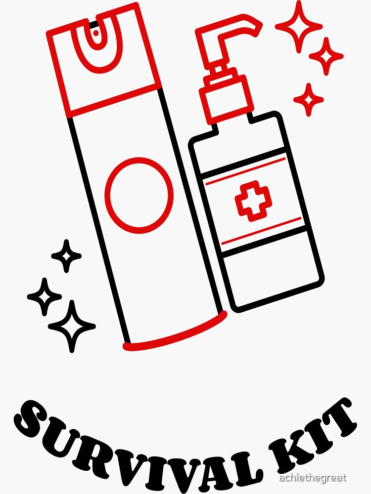 "Survival Kit" Sticker for Sale by achiethegreat | Redbubble