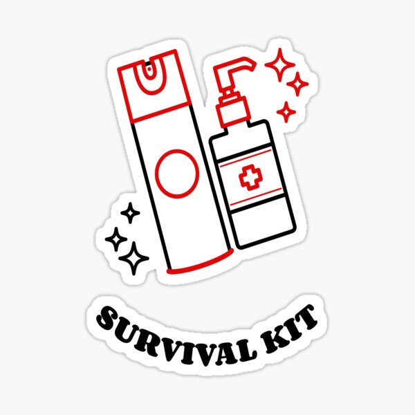 "Survival Kit" Sticker for Sale by achiethegreat | Redbubble