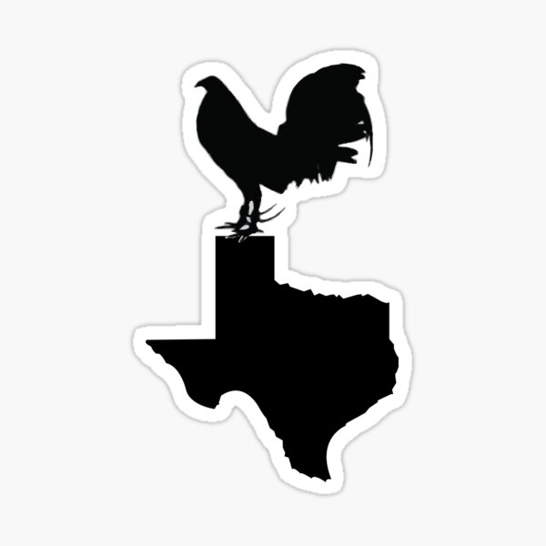 "Texas Rooster" Sticker for Sale by TadeOOHH | Redbubble