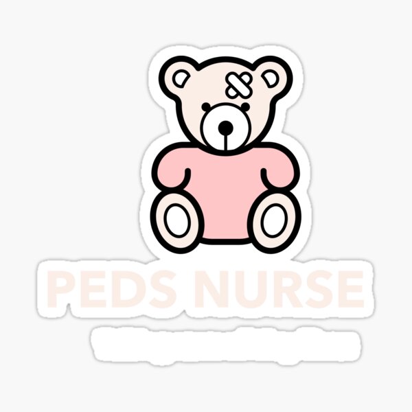 "PEDS Nurse" Sticker for Sale by CarrotsRorange2 | Redbubble