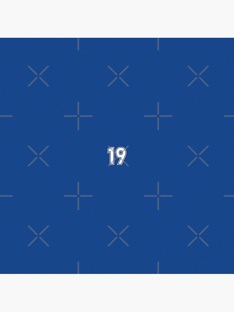 Póster «19 Número azul - Jugador de fútbol» de Coollage | Redbubble