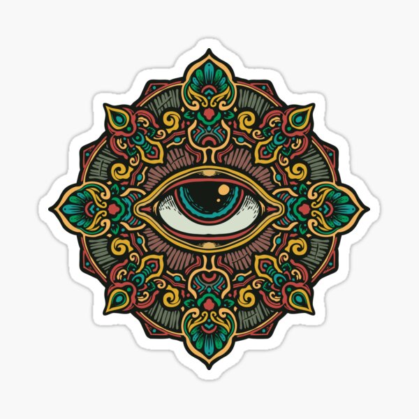 "The All-Seeing Eye" Sticker for Sale by Vector Scout | Redbubble