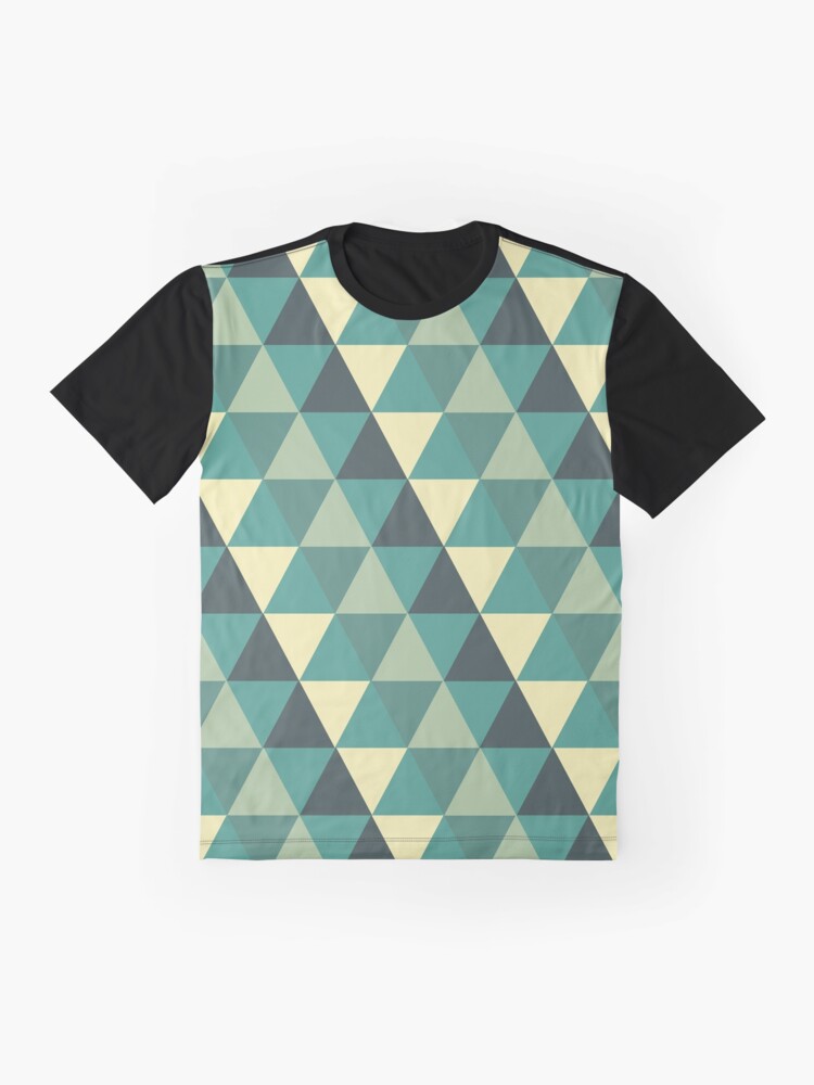 "Beachy Monochromatic Blue Palette Geometric Pattern" T-shirt for Sale ...