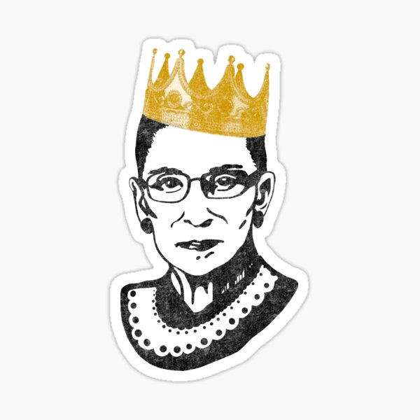 "RBG" Sticker for Sale by laurenbasham | Redbubble