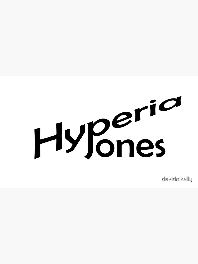 "Hyperia Jones Logo" Sticker by davidmkelly | Redbubble