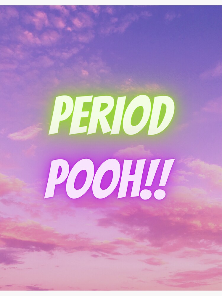 "Period pooh " Sticker for Sale by Naloza | Redbubble