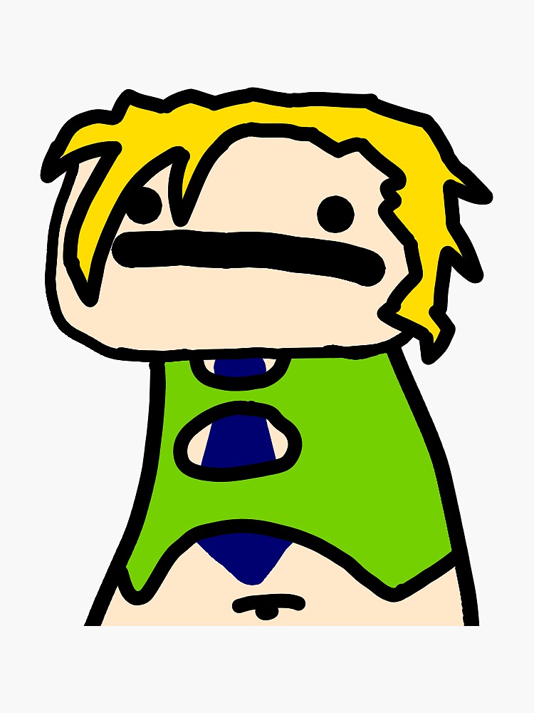 "Pannacotta Fugo (green)" Sticker by MrMeowser | Redbubble