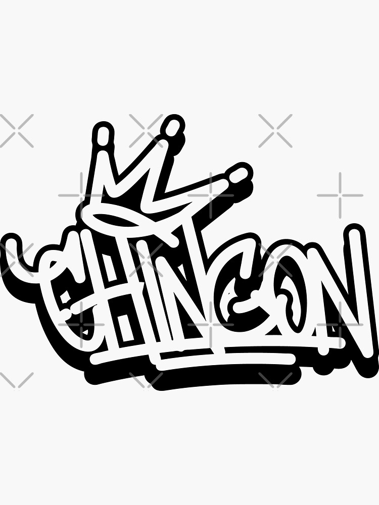 "Chingon Graffiti tag style" Sticker by quintymoda | Redbubble