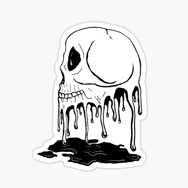 "Melt" Sticker for Sale by art-by-speesh | Redbubble