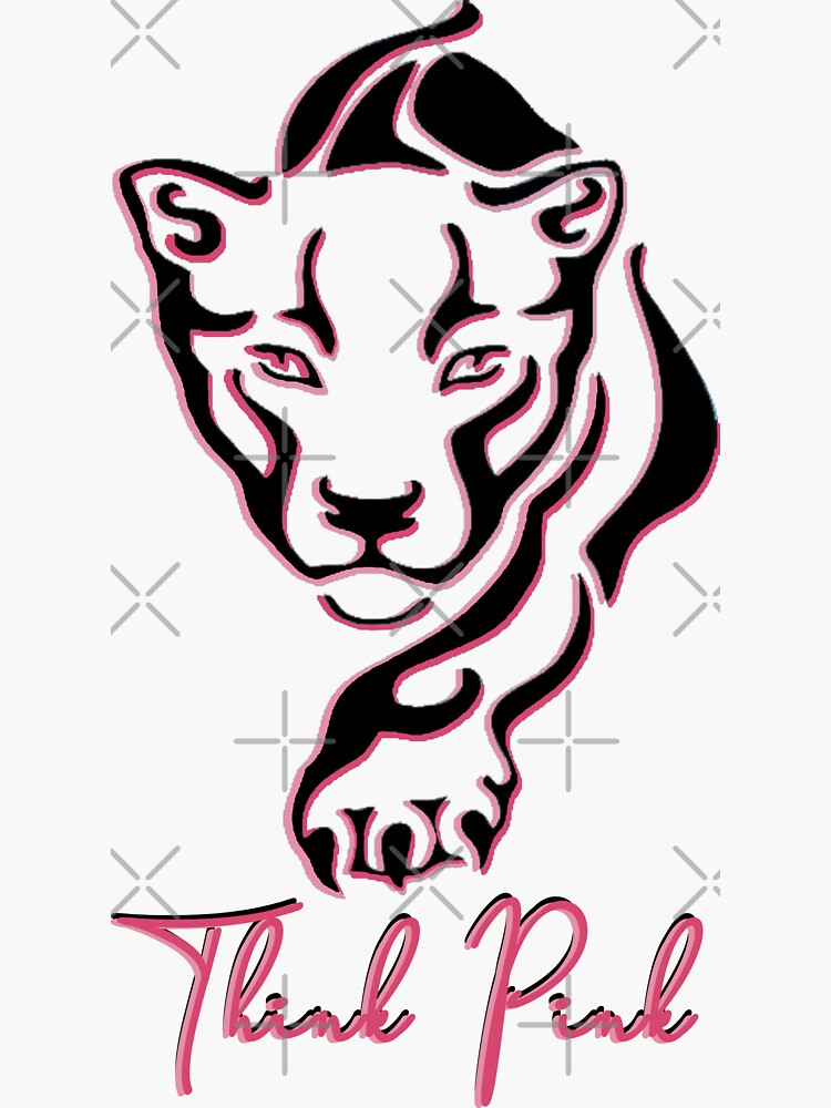 "Think Pink" Sticker for Sale by cathyc3570 | Redbubble