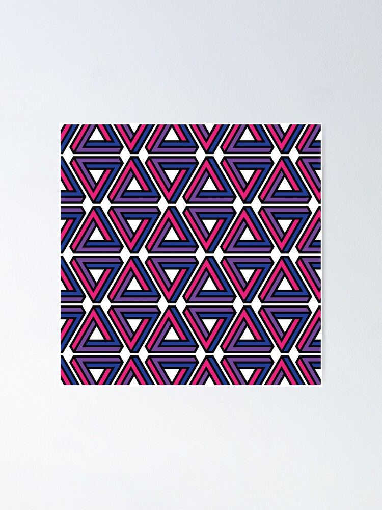 "Bisexual Infinity Pride Flag" Poster for Sale by sterlingmadex | Redbubble