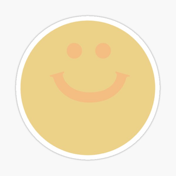 "Yellow Smiley Face" Sticker for Sale by heyanjellycab | Redbubble