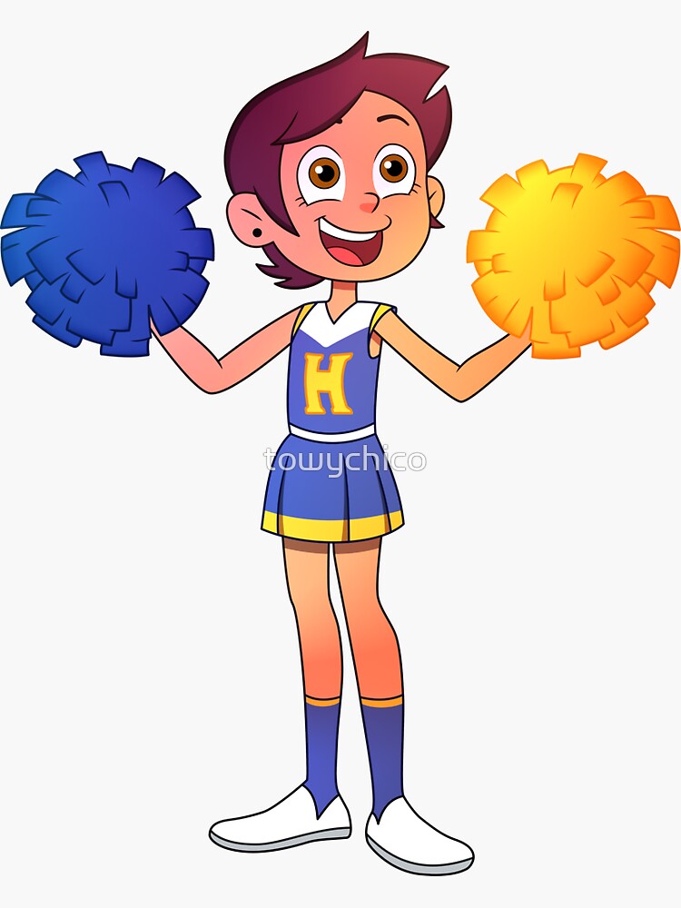 "Hexside Cheerleader Luz-The Owl house" Sticker by towychico | Redbubble