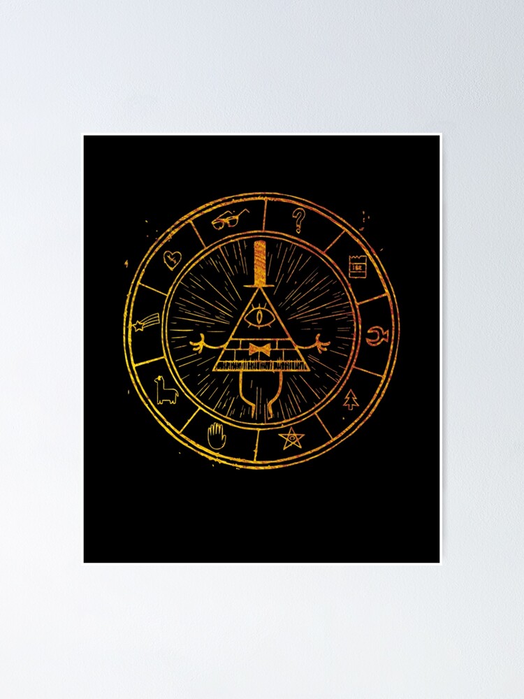 "The Bill Cipher Wheel Gravity Falls" Poster by Biancacoesens | Redbubble