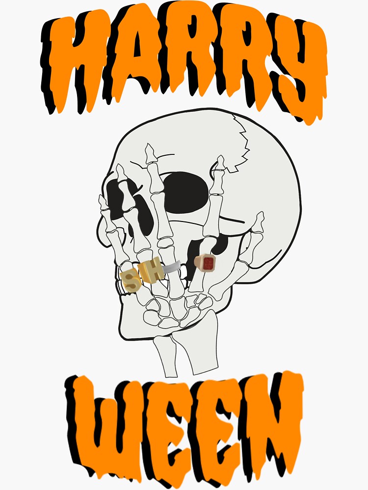 "HARRY-WEEN " Sticker for Sale by bellapiety | Redbubble
