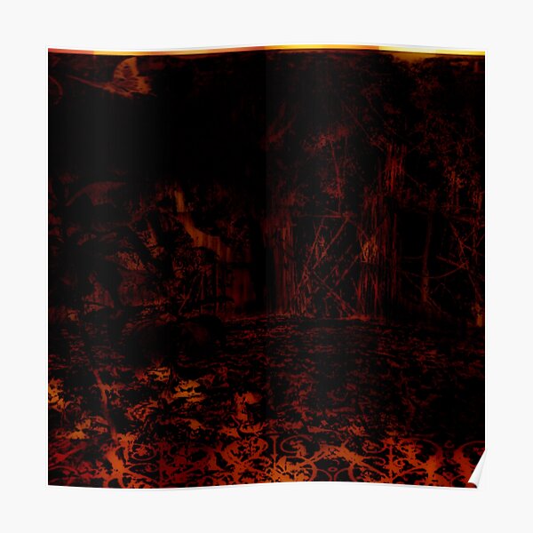 "Forest garden Hellish Red Inversion 2" Poster for Sale by DanRune ...