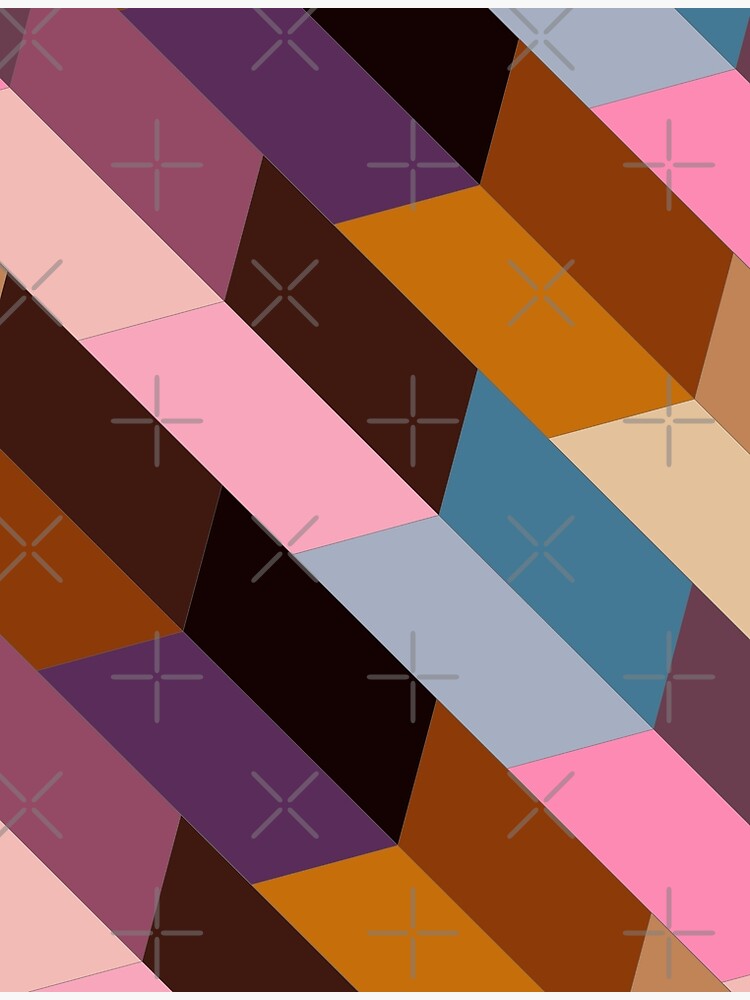 "Grand Budapest Hotel diagonals - Wes Anderson Palette Patterns" Poster ...