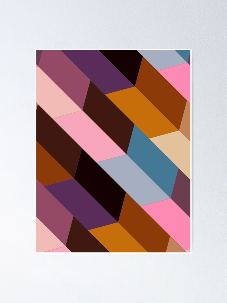 "Grand Budapest Hotel diagonals - Wes Anderson Palette Patterns" Poster ...