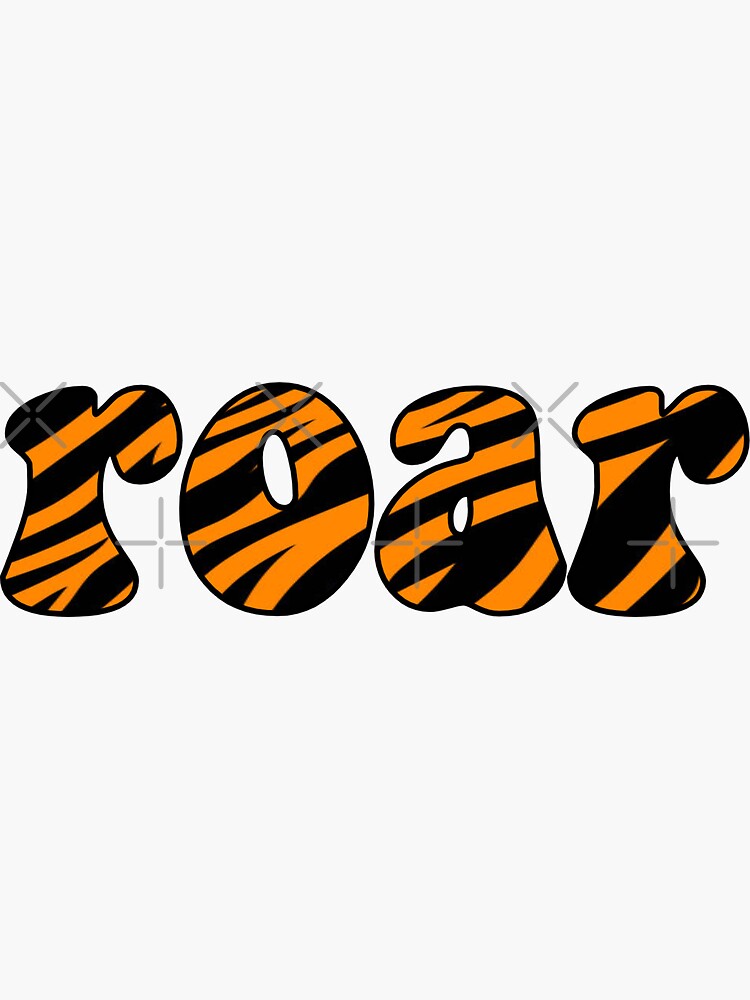 "roar" Sticker for Sale by carriejng | Redbubble