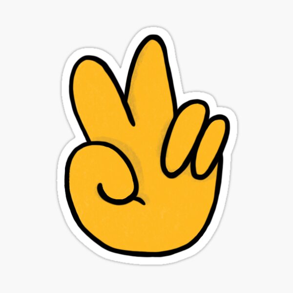 "Peace out " Sticker by silenc10 | Redbubble