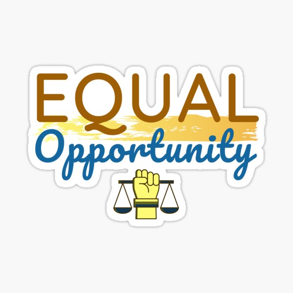 "Equal opportunity" Sticker for Sale by Tecnofa | Redbubble
