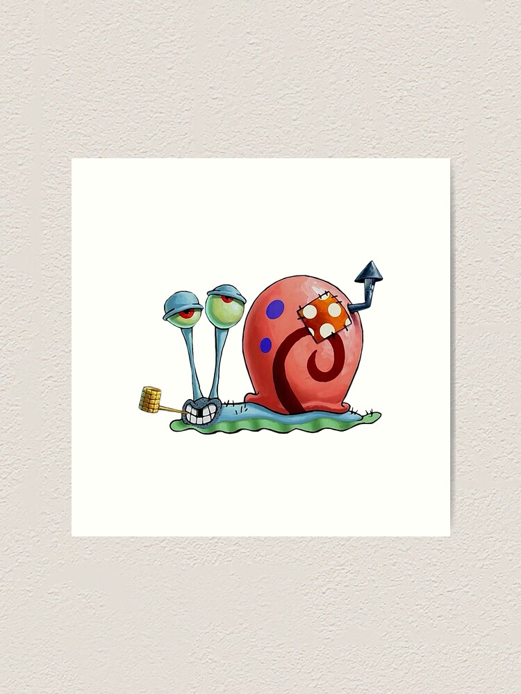 "Homeless Gary the Snail" Art Print by dacegod17 | Redbubble