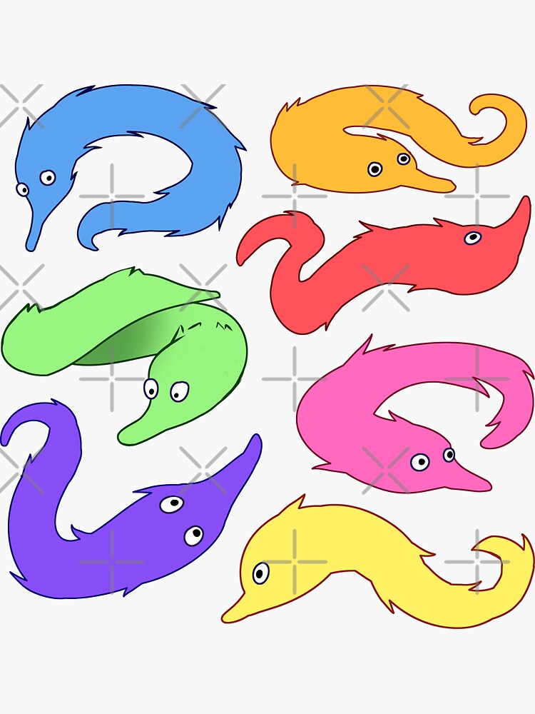 "Silly Worm on a String Meme Aesthetic Pattern " Sticker for Sale by ...