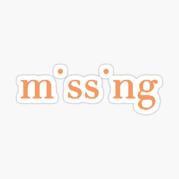 "Missing Title Lettering typography text arts quotes" Sticker for Sale ...