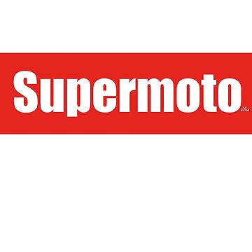 "Supermoto Red Logo" Sticker for Sale by zoomXmoto | Redbubble
