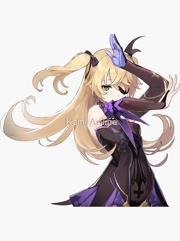 "Fischl - Genshin Impact Peeker" Sticker for Sale by Kami-Anime | Redbubble