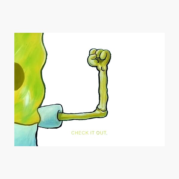 Lámina Fotográfica Pegatina Míralo Bob Esponja Meme De Merch For All Redbubble