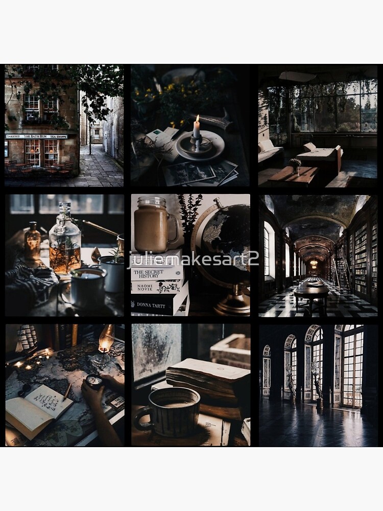 "Fall dark academia moodboard " Photographic Print for Sale by ...