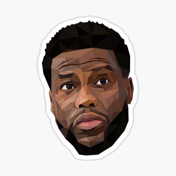 "Mr Kevin Hart low poly art" Sticker for Sale by kingswag | Redbubble